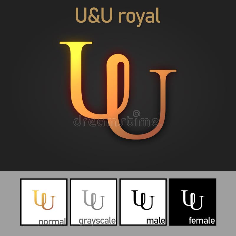 U and U Letter Logo Royal. - Vector Stock Vector - Illustration of ...