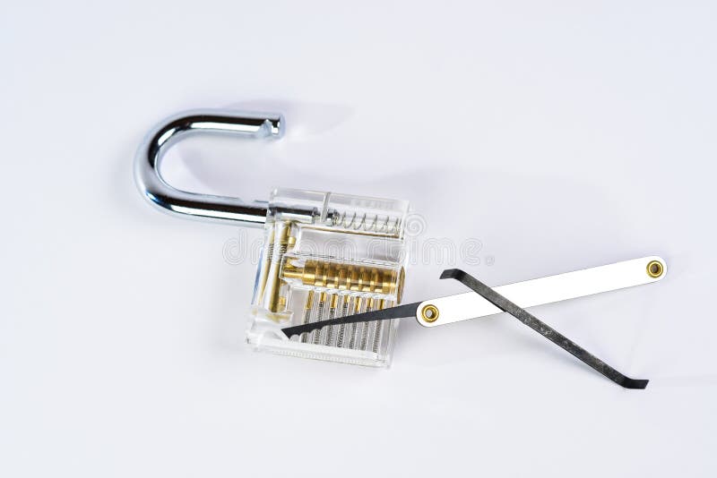 U-lock Open with Special Tools Stock Image - Image of lock, fixing ...