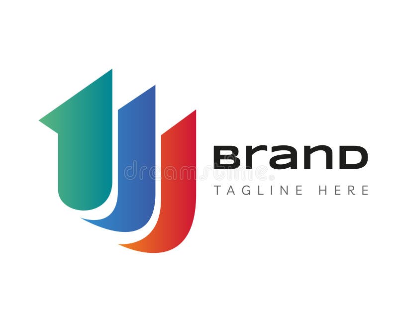 Letter U Logo Design. Letter U with Group Logo Stock Vector ...