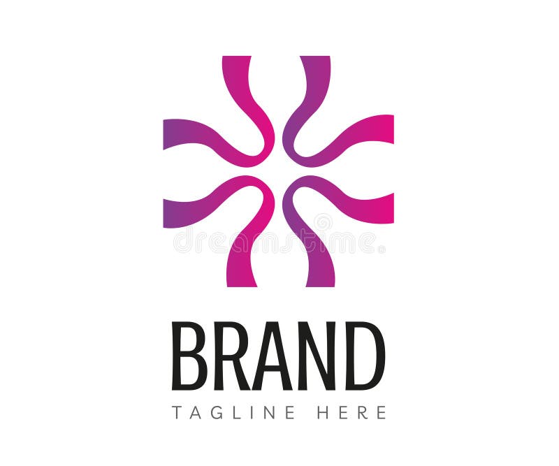 Letter U Logo Design. Letter U with Group Logo Stock Vector ...