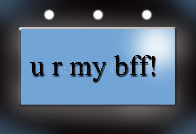 U r my bff stock illustration. Illustration of phone, message - 7122013