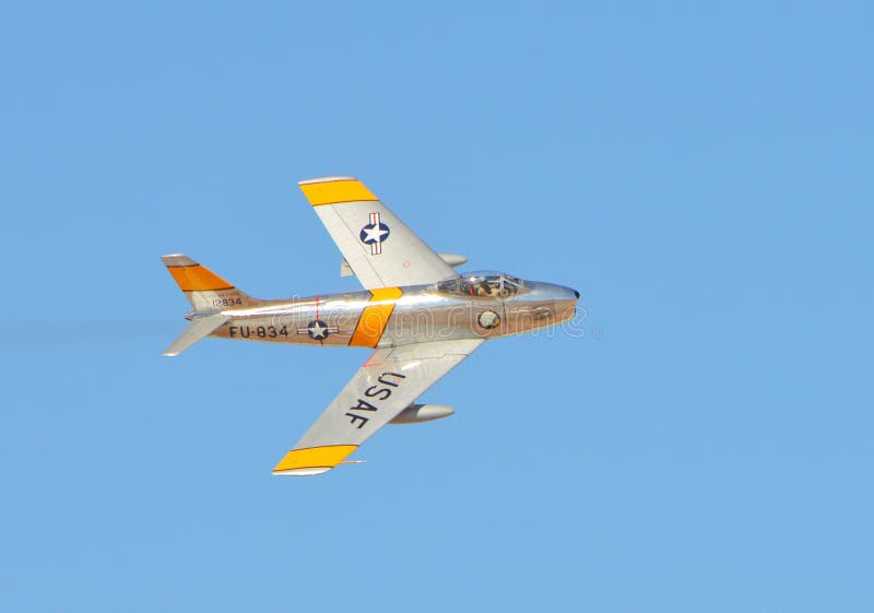 U.S. Air Force F-86 Sabrejet Editorial Image - Image of combat ...