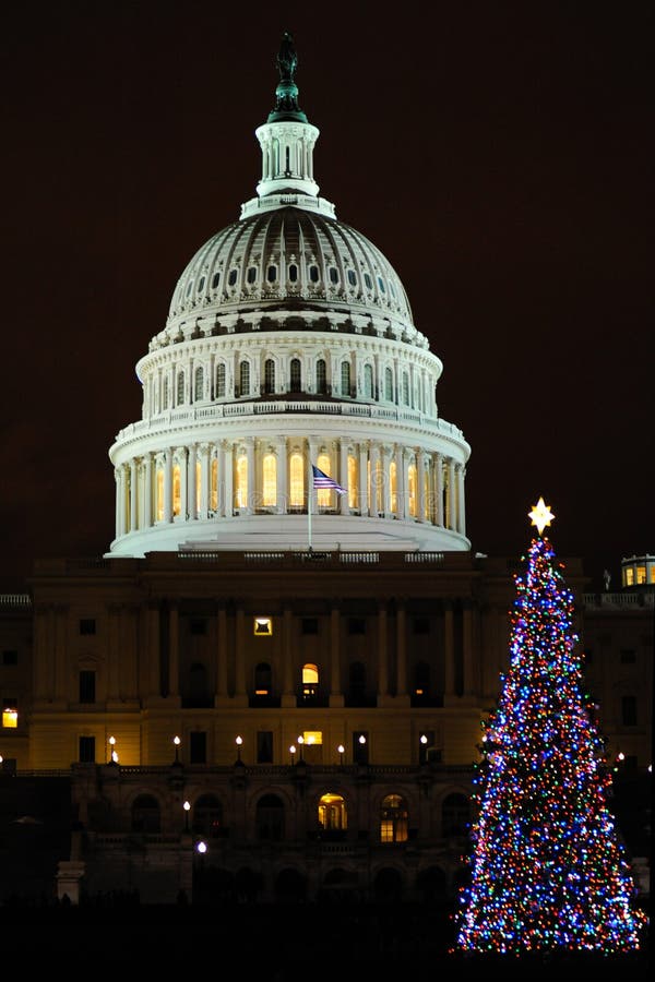 Capitol Building, Winter, Washington, DC, USA Stock Image - Image of ...
