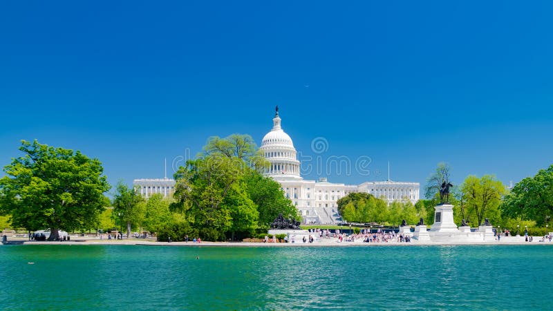 The U.S. Capitol, Viewed from the West in Front of the Reflecting Pool ...