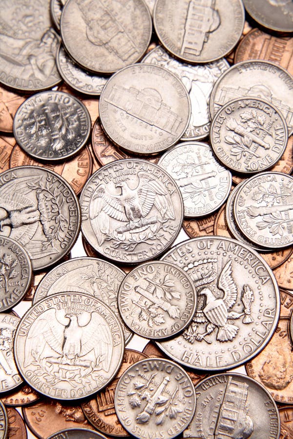 Assorted Shiny United States Coins Stock Photos - Free & Royalty-Free ...
