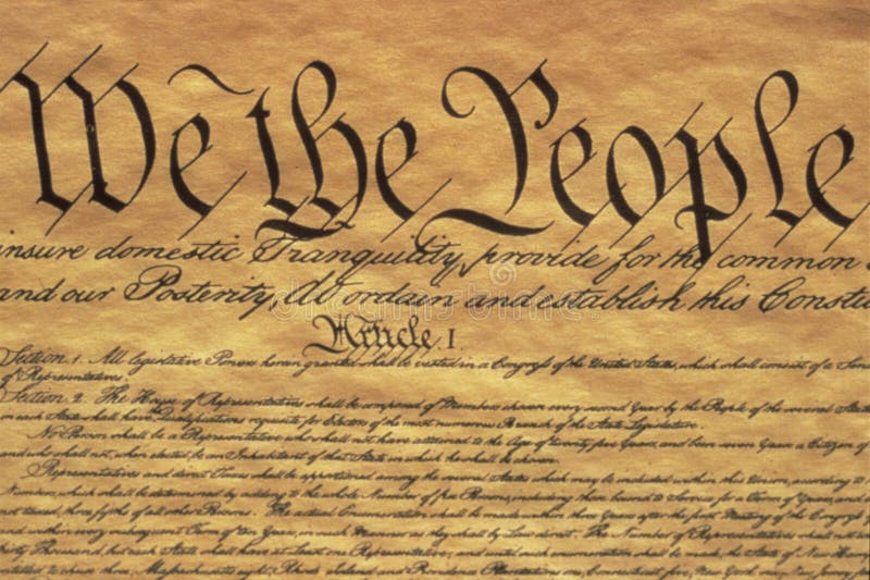 USA Constitution Parchment stock image. Image of document - 17269393