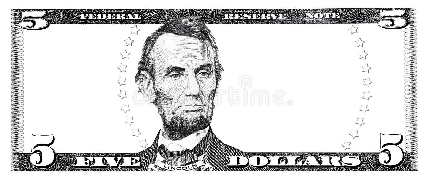 Blank Five Dollar Bill Stock Illustrations – 74 Blank Five Dollar Bill ...