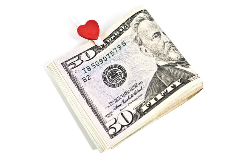 U.S. Dollar Mit Dem Symbol Des Inneren Stockbild - Bild von rolle ...