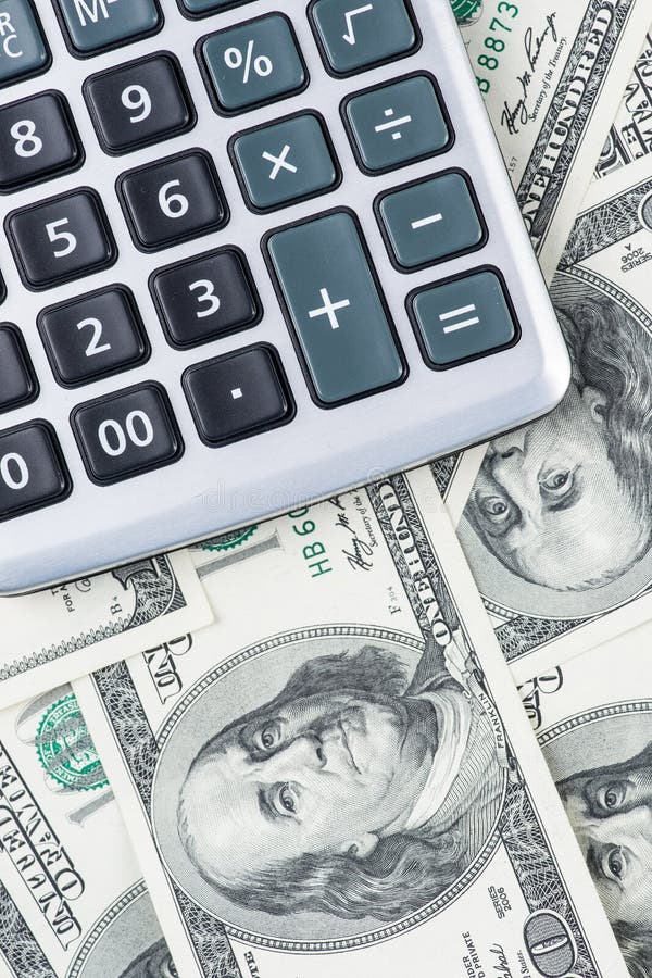 U. S. Dollars and Calculator Stock Photo - Image of dollar, billion ...