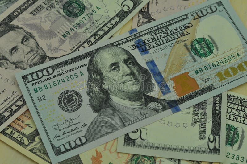 U.S. Dollars. Texture of Hundred Dollar Bills Stock Photo - Image of ...