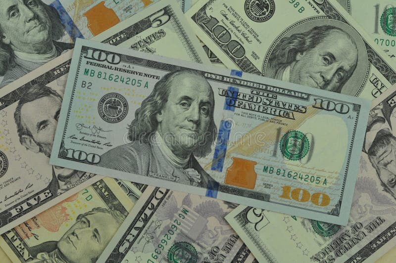 U.S. Dollars. Texture of Hundred Dollar Bills Stock Photo - Image of ...