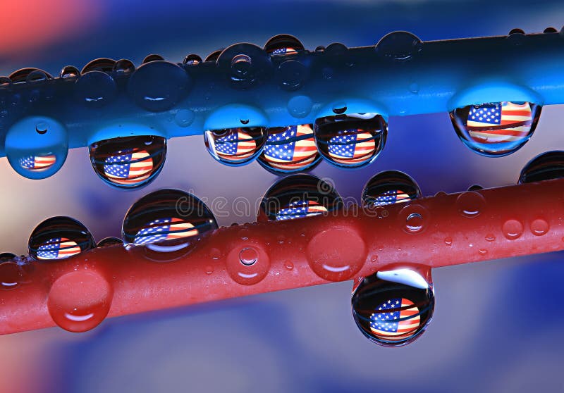 Old Glory in Profusion stock image. Image of refracted - 205479005