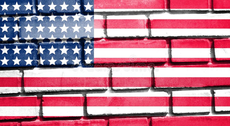 The U.S. Flag is in Texture. Template. America Comes First Stock Image ...