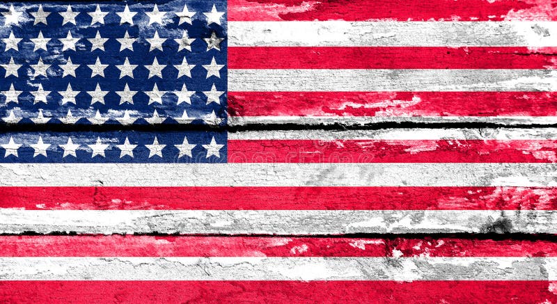 The U.S. Flag is in Texture. Template. America Comes First Stock Photo ...