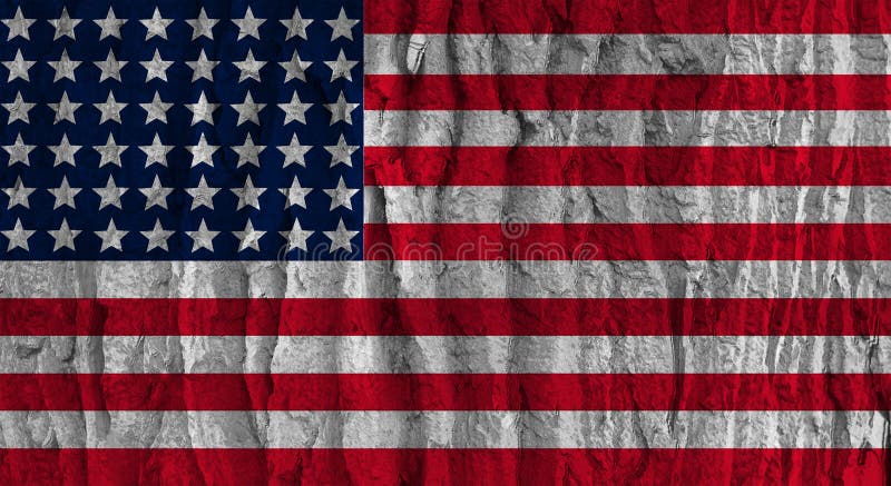 The U.S. Flag is in Texture. Template. America Comes First Stock Photo ...