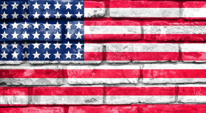 The U.S. Flag is in Texture. Template. America Comes First Stock Image ...