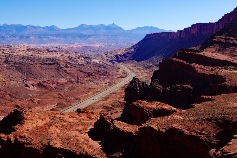 U.S. Highway 191 To Moab, Utah Stock Image - Image of moab, utah: 163137965