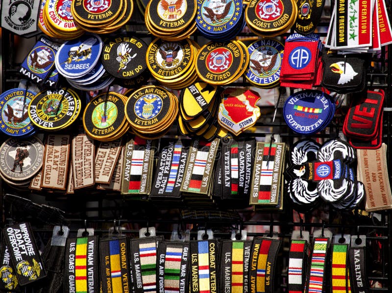 U.S. Military Service Patches Editorial Photography - Image of honoring ...