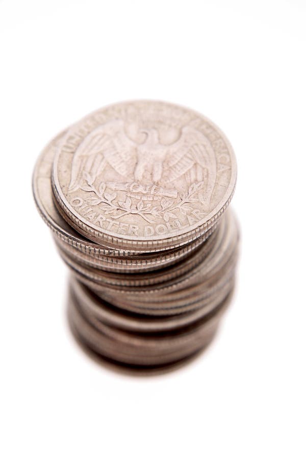 U.S. quarters stock image. Image of isolated, currency - 3274189