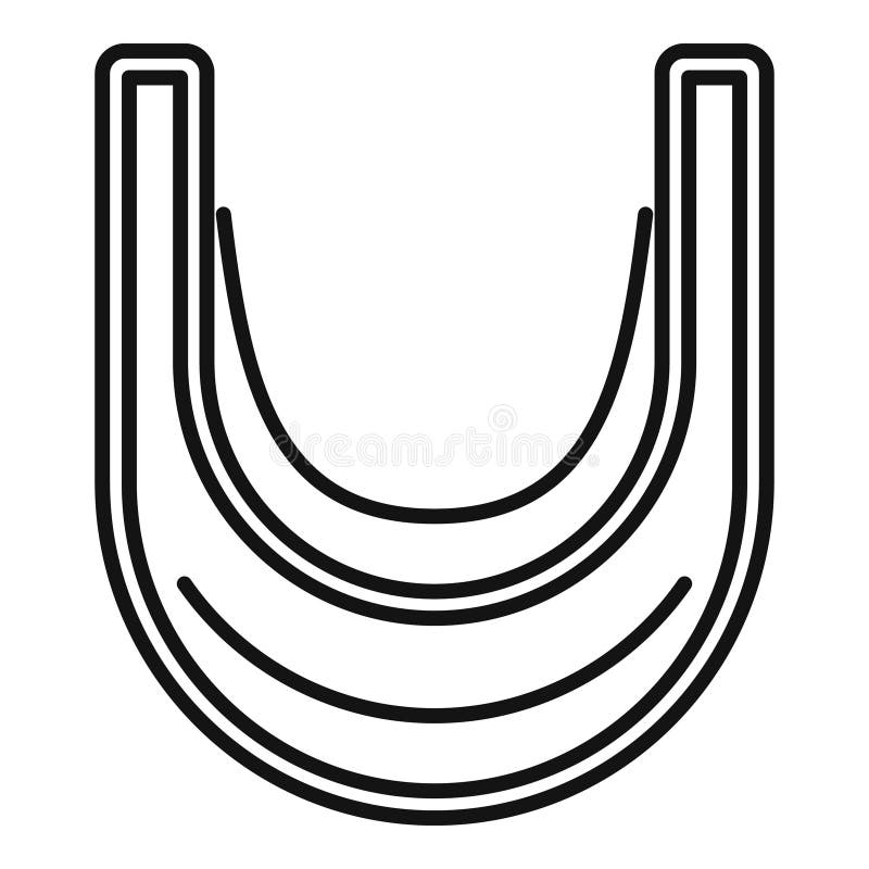 U Shape Bend Pipe Icon Outline Vector Connecting Plumbing System Stock ...