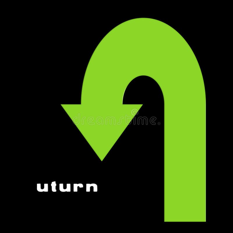 U turn stock illustration. Illustration of angle, road - 5264670