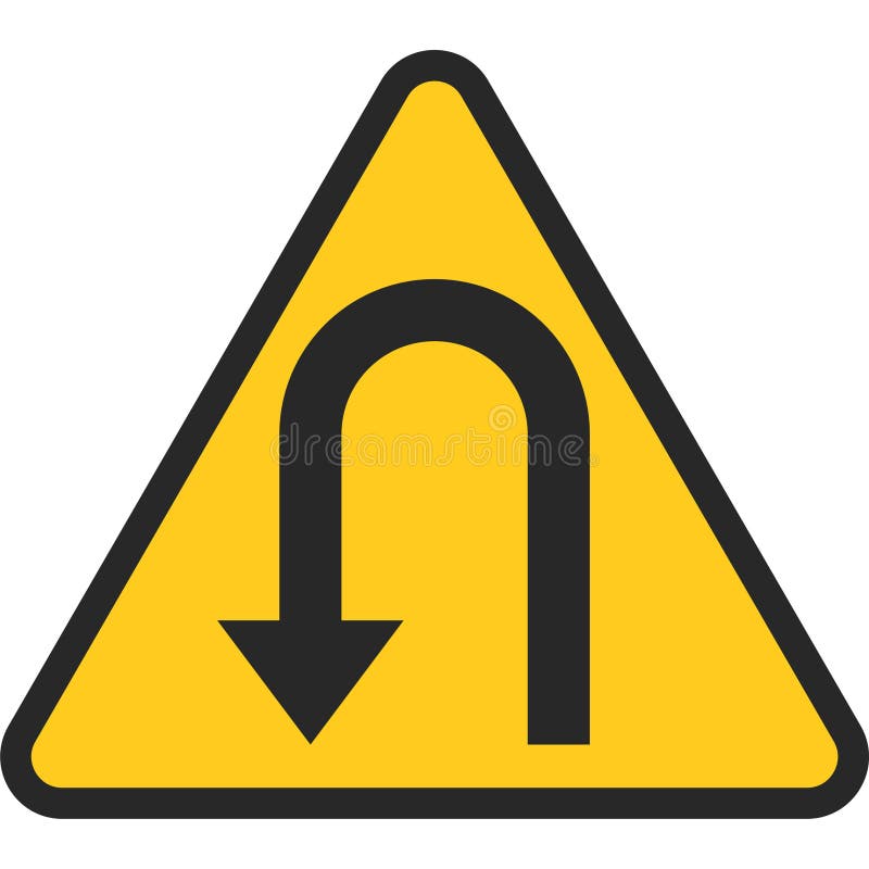 U Turn Sign Stock Illustrations – 905 U Turn Sign Stock Illustrations ...
