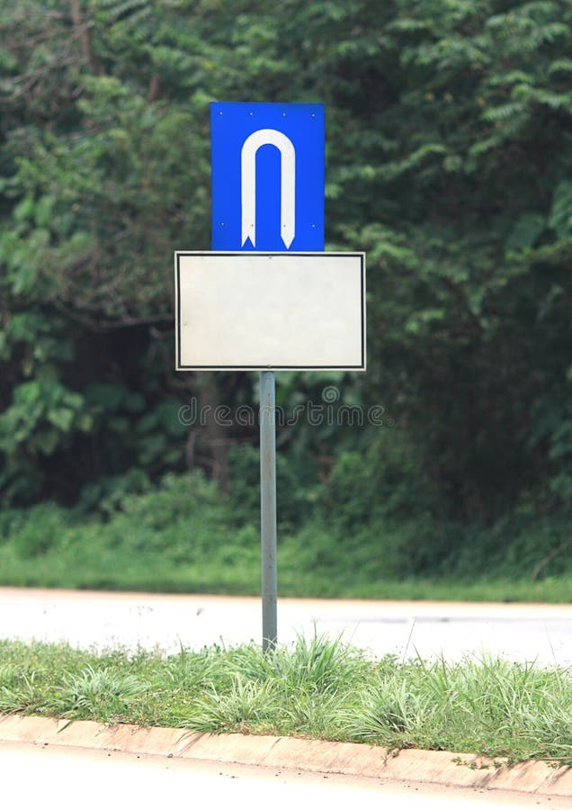 Blank U Turn Sign Stock Photos - Free & Royalty-Free Stock Photos from ...