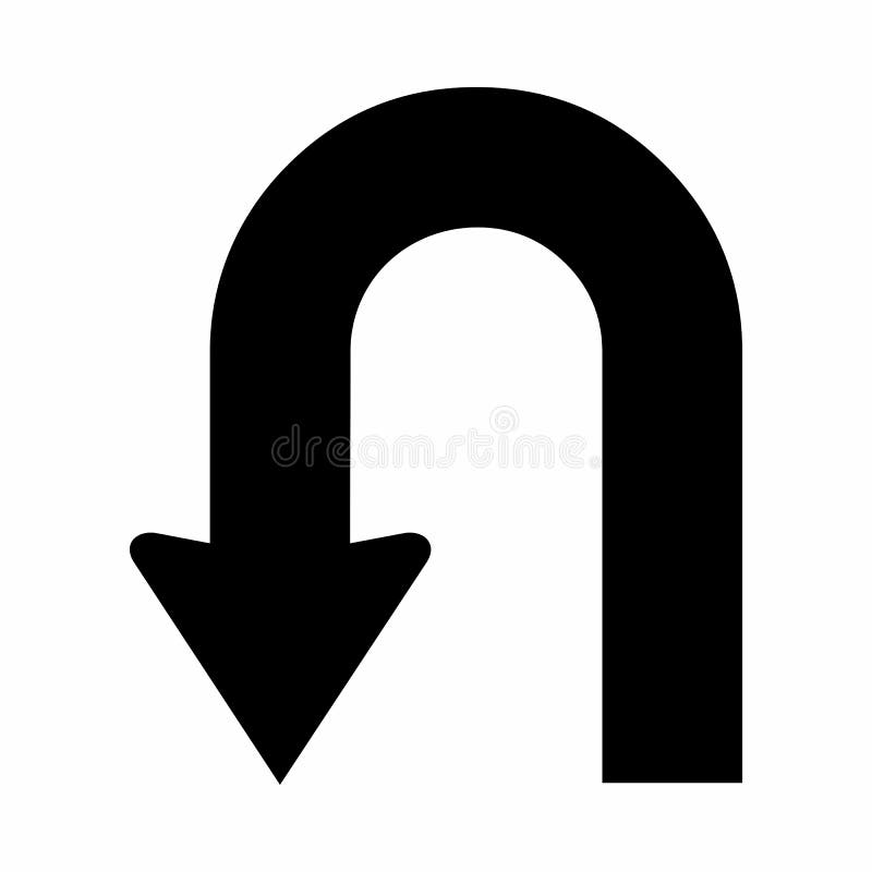 U Turn Symbol Stock Illustrations – 786 U Turn Symbol Stock ...