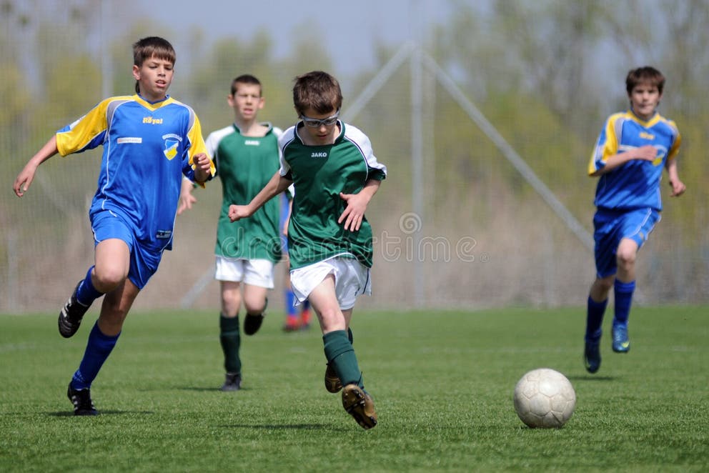 U13 soccer game editorial stock image. Image of exercise - 14064904
