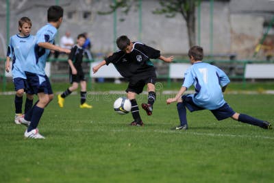 U13 soccer game editorial stock photo. Image of exercise - 15085878