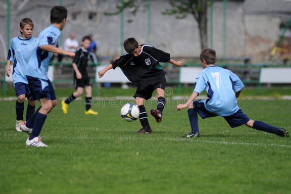 U13 soccer game editorial stock photo. Image of exercise - 15085878