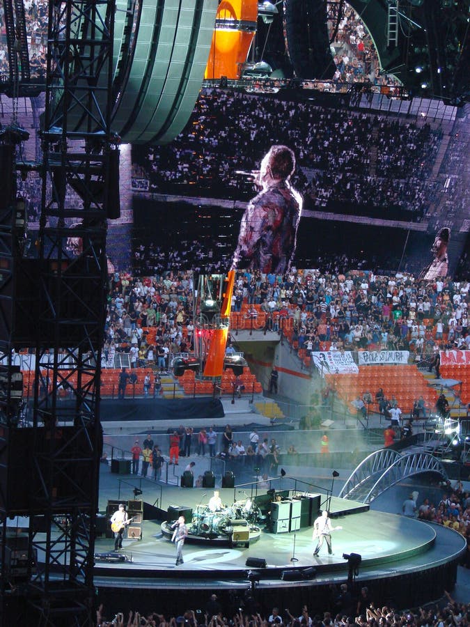 U2 concert in Milan editorial image. Image of july, event - 10096695