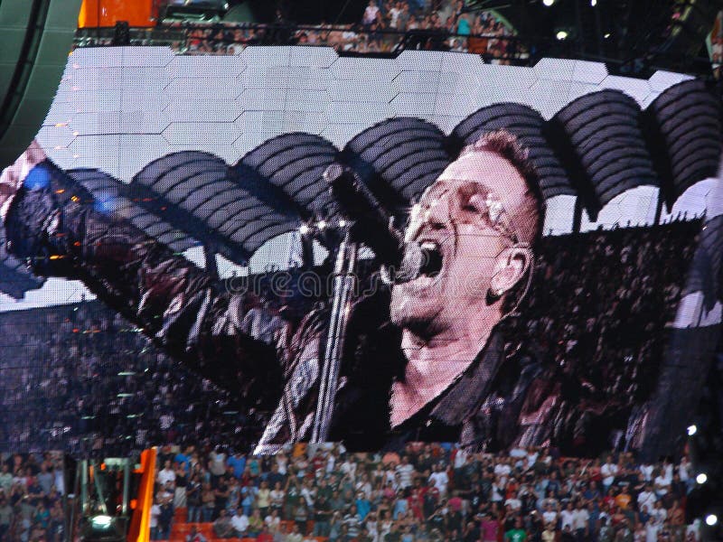 U2 concert in Milan editorial image. Image of july, event - 10096695