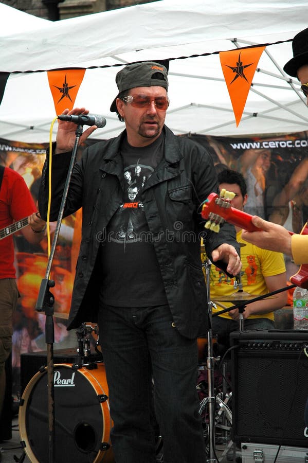 U2 singer Bono editorial image. Image of singer, band - 12685825