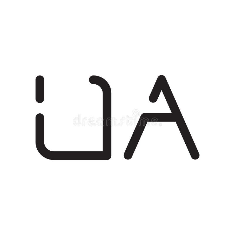 Ua Initial Letter Vector Logo Icon Stock Vector - Illustration of ...