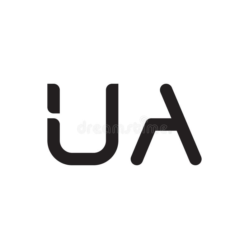 Ua Initial Letter Vector Logo Icon Stock Vector - Illustration of ...