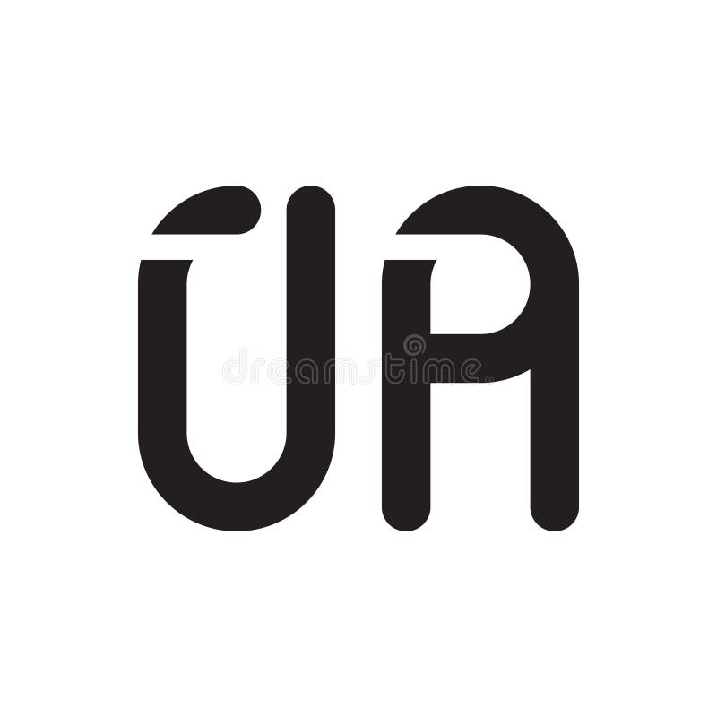 Ua Initial Letter Vector Logo Icon Stock Vector - Illustration of ...