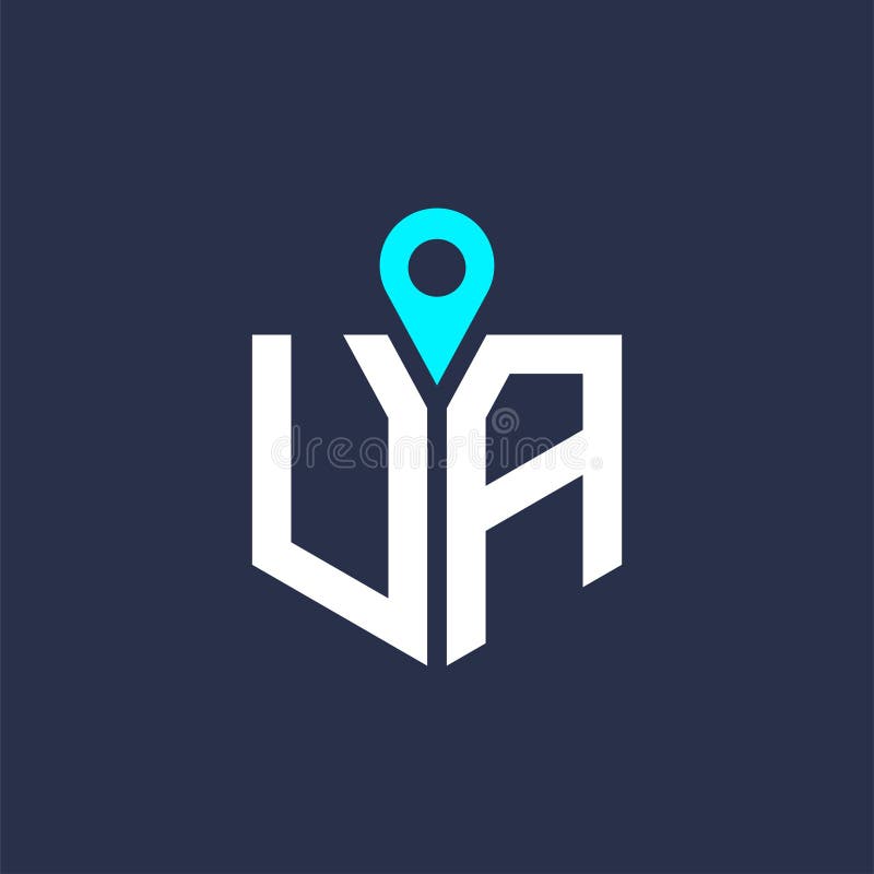 UA Location Logo Design for Recruitment and Navigation - Letter UA Logo ...