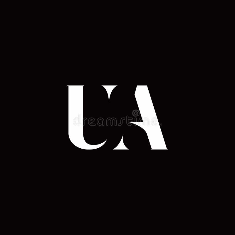 Initial Letter UA Logo - Simple Business Logo Stock Vector ...