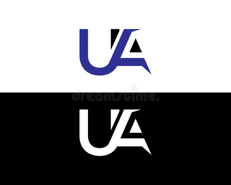 UA Logo Modern Design stock vector. Illustration of brand - 268828883