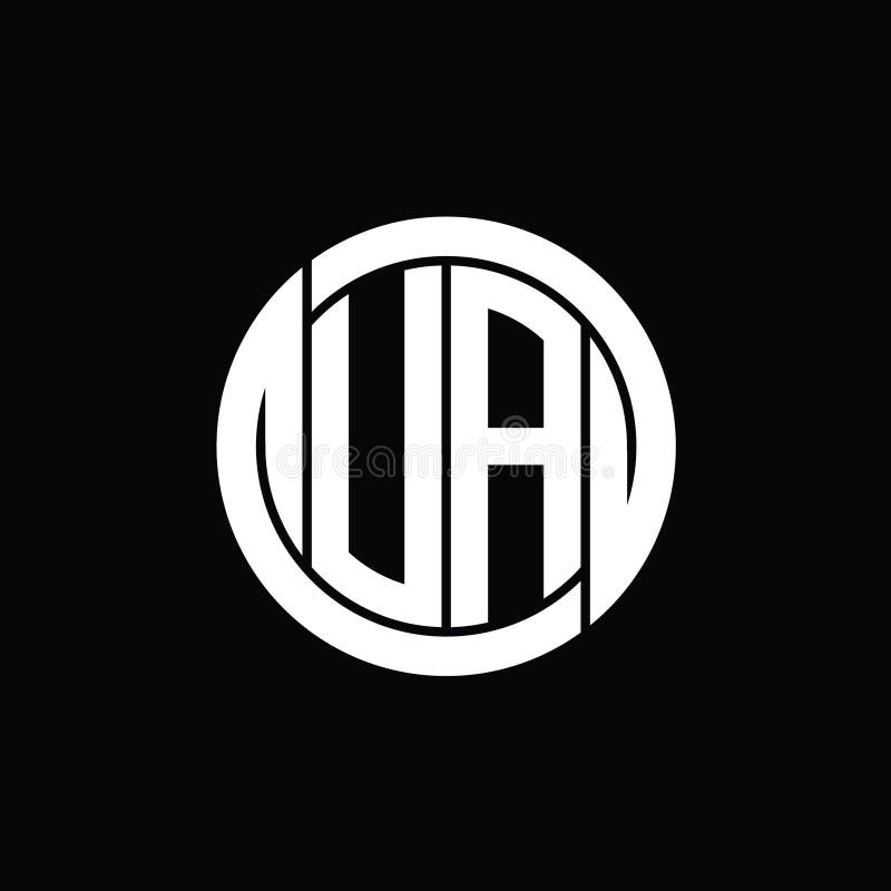 UA Logo Monogram Shield Inside Circle Shape Vector Images Design ...