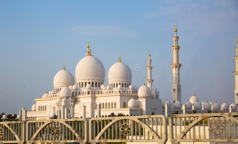 Sheikh Zayed Grand Mosque Distant View, Far Sight Editorial Stock Photo ...