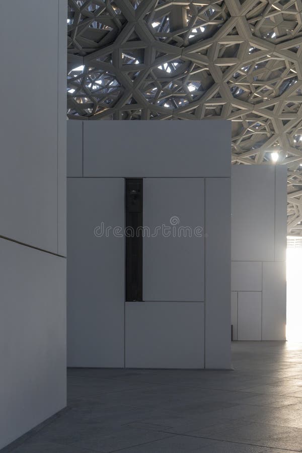 Uae Abu Dhabi Louvre Minimalist Museum Interior Stock Photos - Free ...