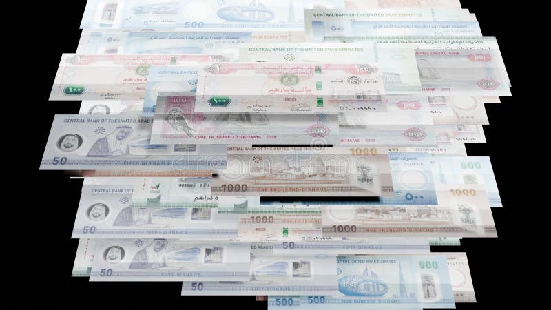 UAE bank notes stock illustration. Illustration of currency - 394591694