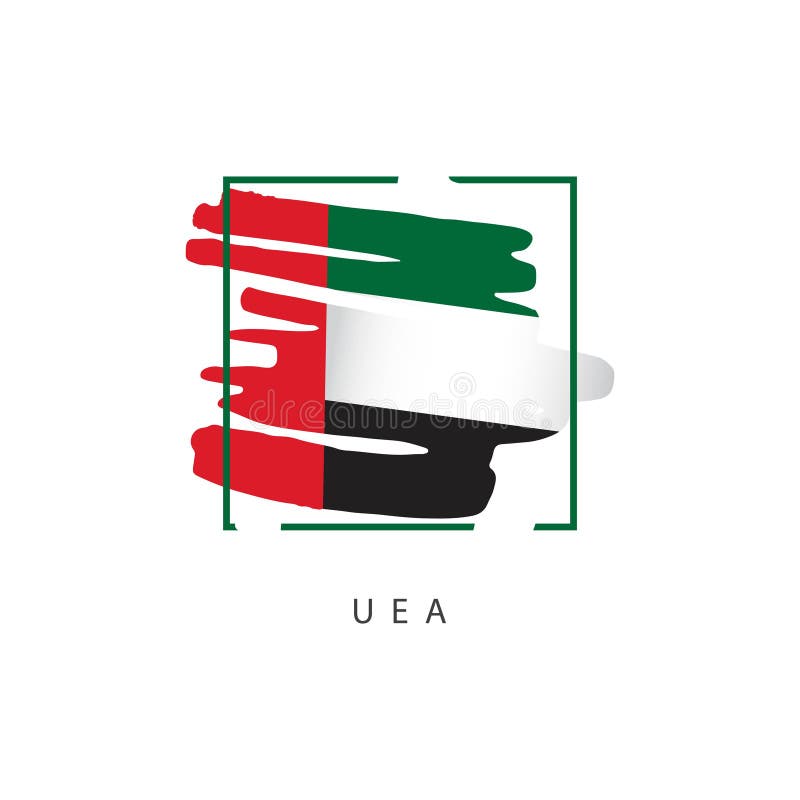 UAE Borstar Logo Vector Design Illustration Vektor Illustrationer ...