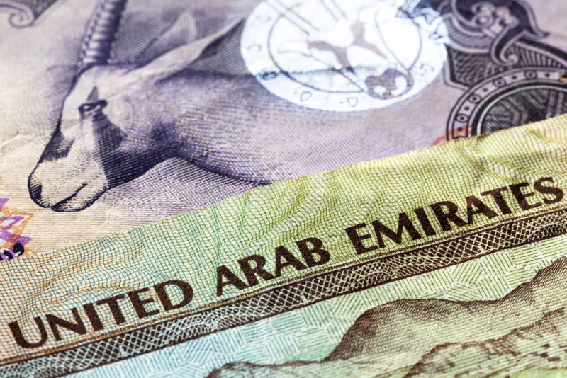 UAE Currency Closeup stock image. Image of dirham, bank - 27666361