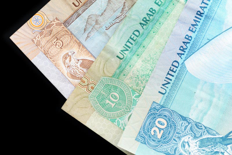 UAE Dirham Currency Notes and Coins. Stock Photo - Image of banking ...