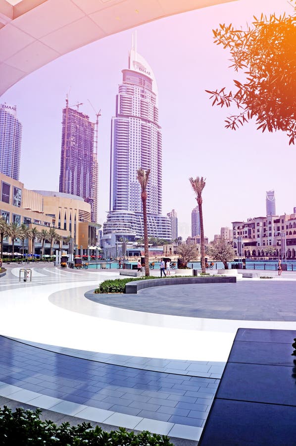 UAE, DUBAI - JULY 12, 2018: Building ADDRESS DOWNTOWN Hotel Editorial ...