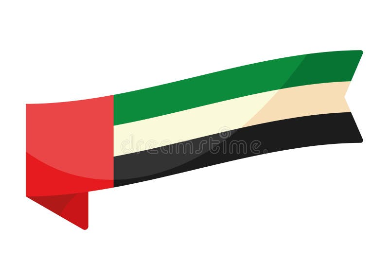 UAE flag emblem stock vector. Illustration of patriot - 260304670