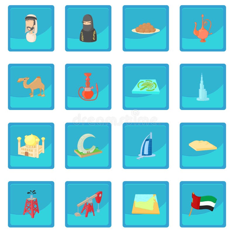 UAE icon blue app stock vector. Illustration of cityscape - 92470724